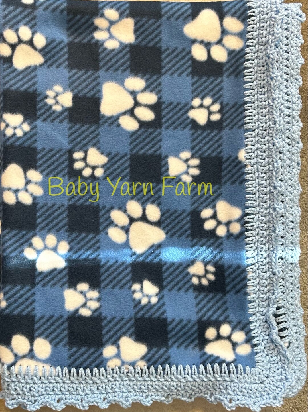 Blue Paws Throws, Covers, Lap or Travel Blankets - Etsy