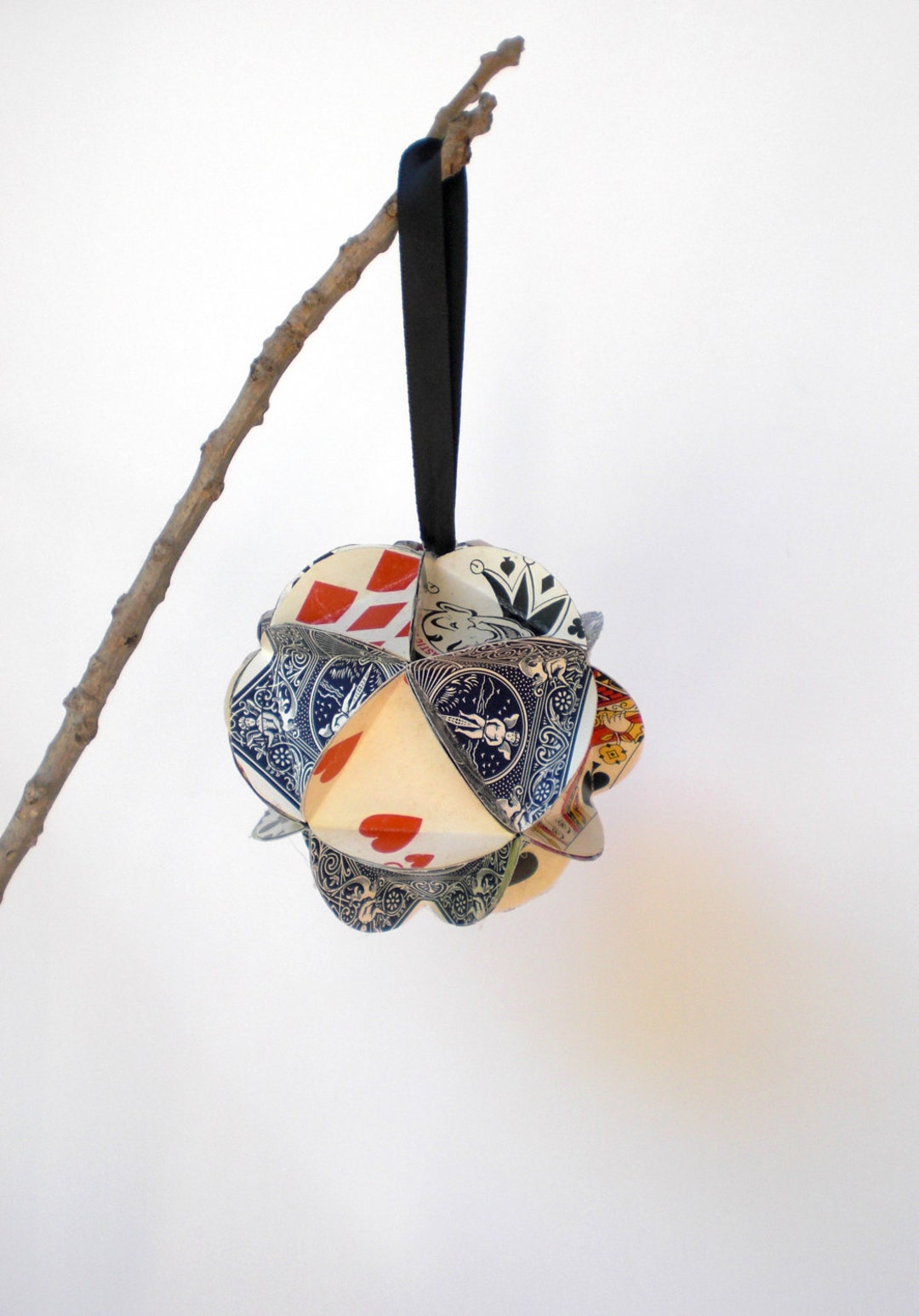 Playing Card Ornament: Christmas Decoration - Etsy