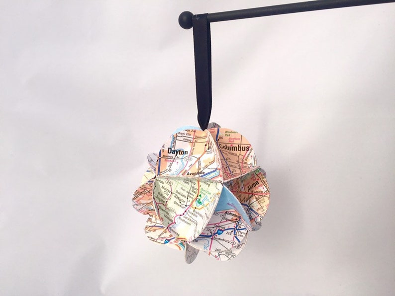Ohio Map Ornament: Personalized Travel Souvenir - Etsy