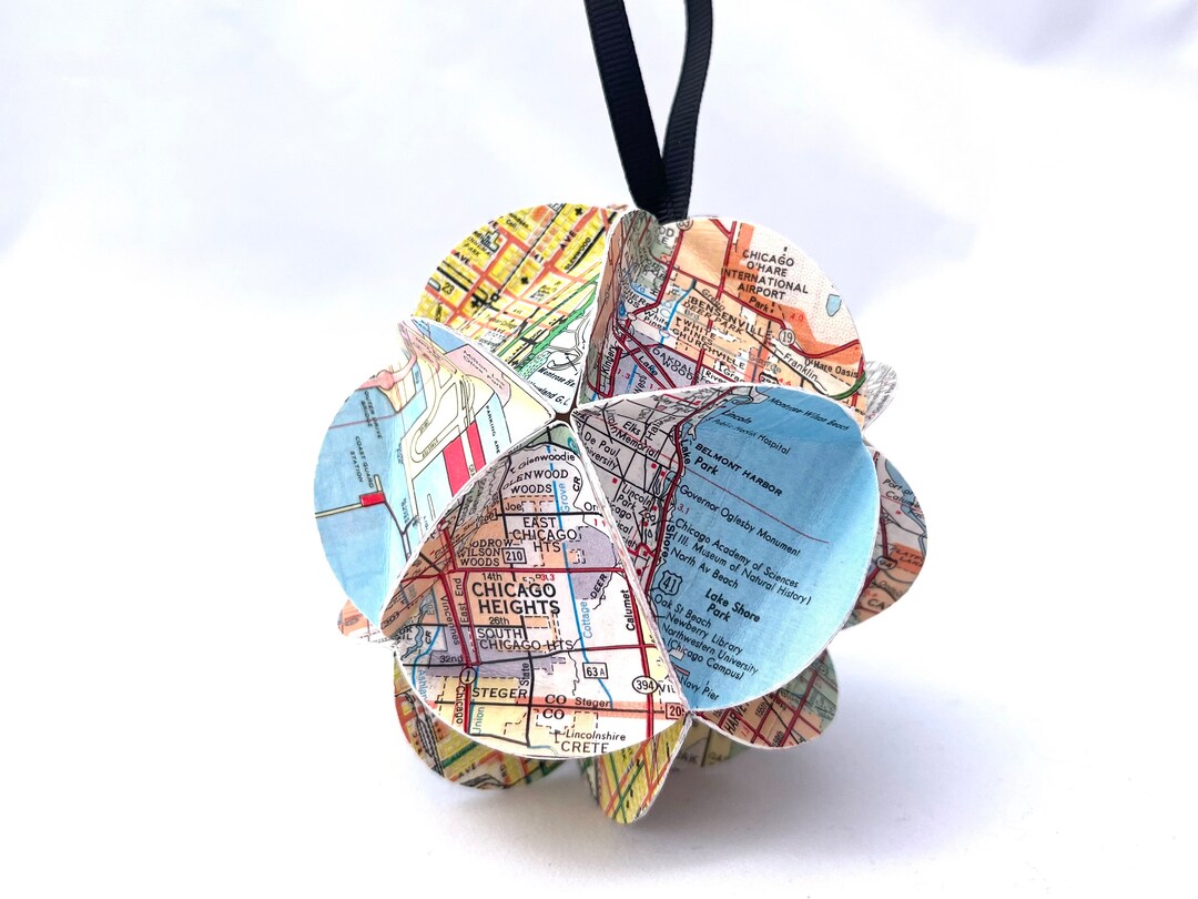 Chicago Ornament, Chicago Souvenir, Chicago Gift, Travel Agent Gift ...