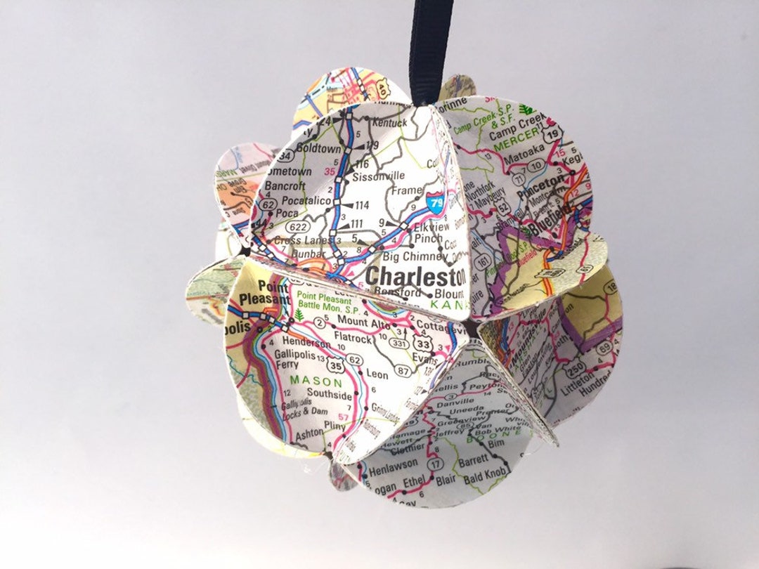 West Virginia Map Ornament: Personalizable Travel Souvenir - Etsy