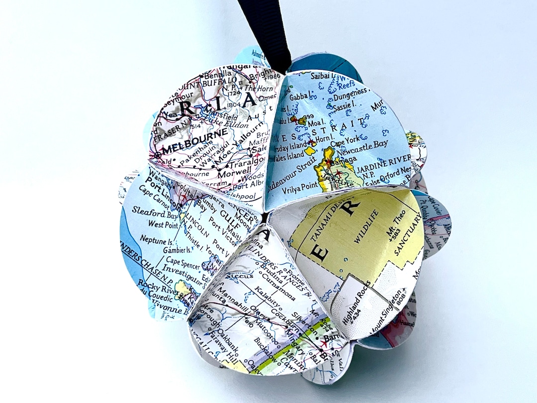 Australia Map Ornament: Personalizable Travel Souvenir Gift - Etsy