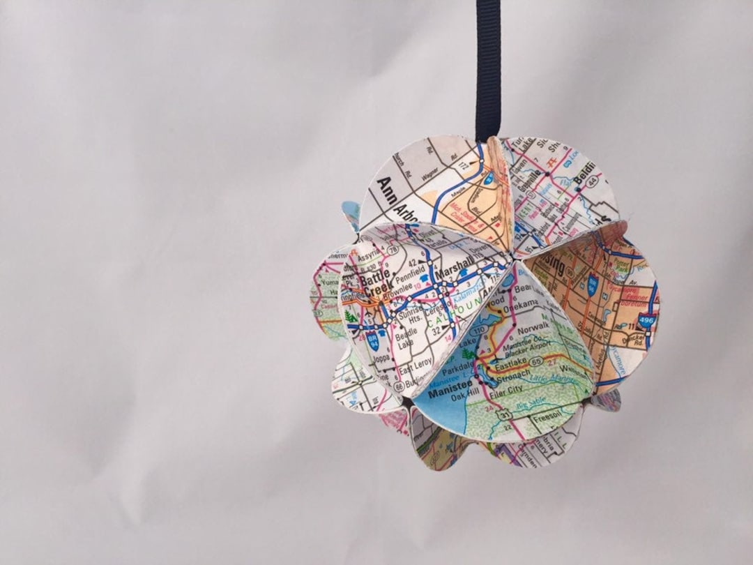 Michigan Map Ornament: Personalizable Travel Souvenir - Etsy