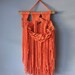 Orange Macrame Wall Hanging - Etsy