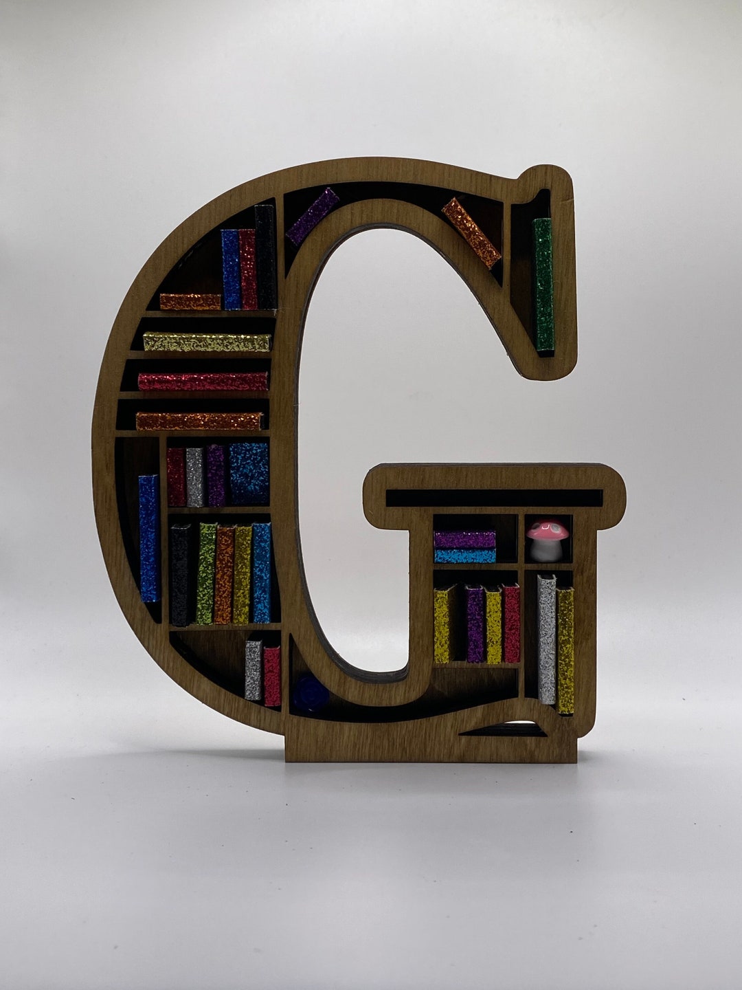 Book Nook Letter G, DIY Book Nook, Book Lover Gift, Book Nook Kit ...