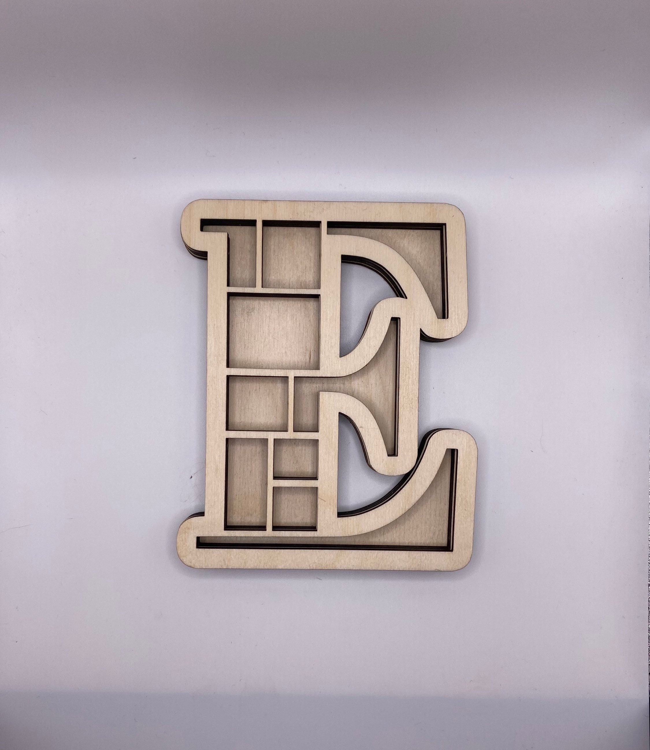 Book Nook Letter E, DIY Book Nook, Book Lover Gift, Book Nook Kit ...