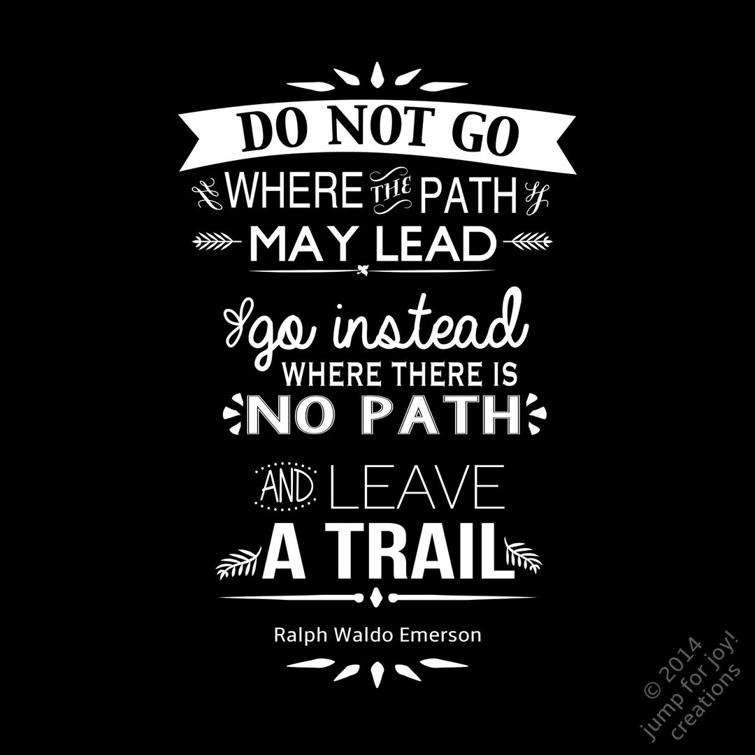 Leave a Trail, 8x10 - Instant Download - Etsy