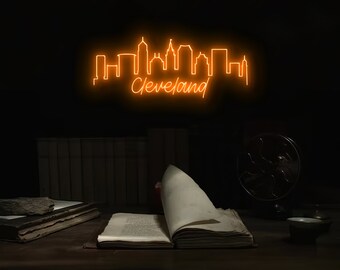 Cleveland Skyline Neon Sign - Etsy