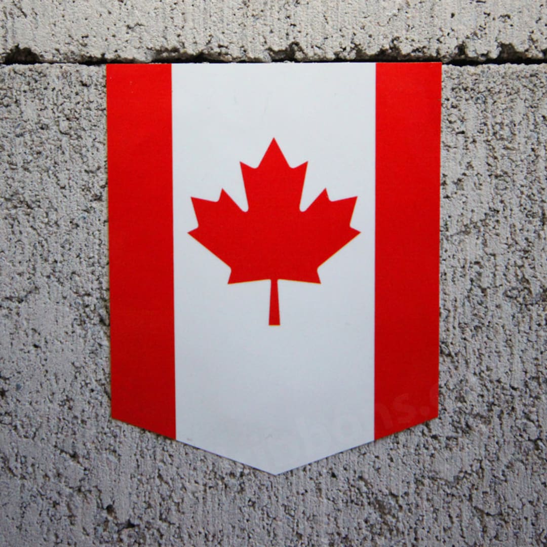 Flag of Canada Sticker 2 X 2.5 Vinyl Decal Car - Etsy