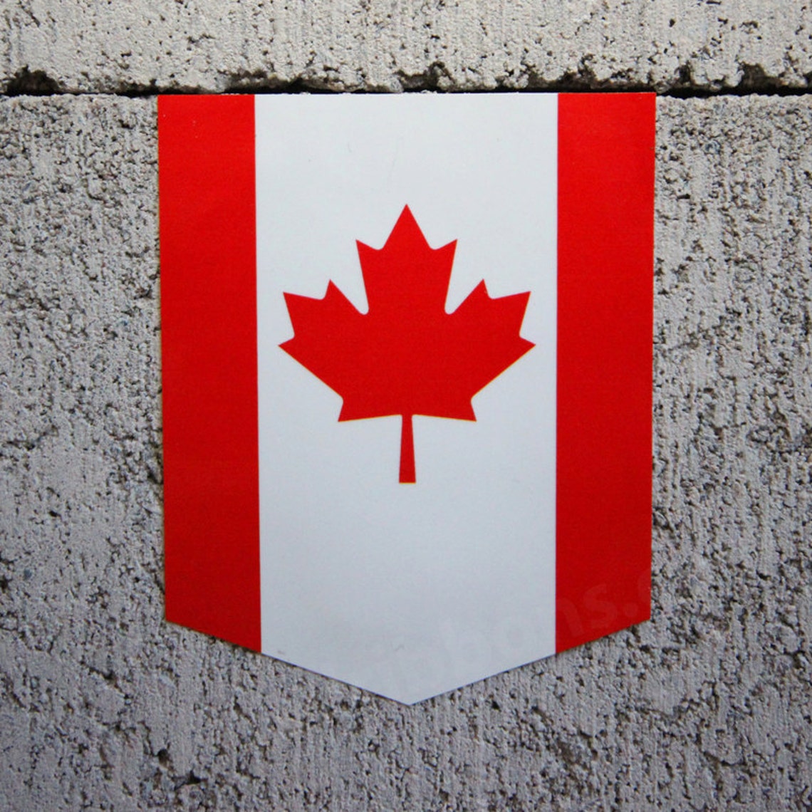 Flag of Canada Sticker 2 X 2.5 Vinyl Decal Car Canadian Emblem Badge ...