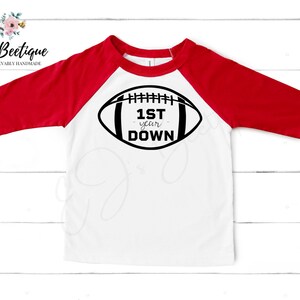 Football Birthday SVG, 1st Year Down, Football SVG, 1st Year Down SVG ...