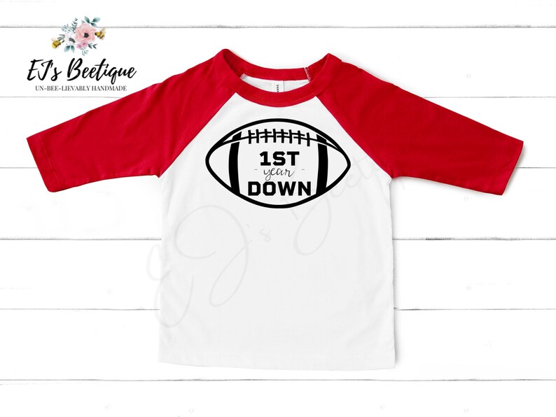 Football Birthday SVG, 1st Year Down, Football SVG, 1st Year Down SVG ...