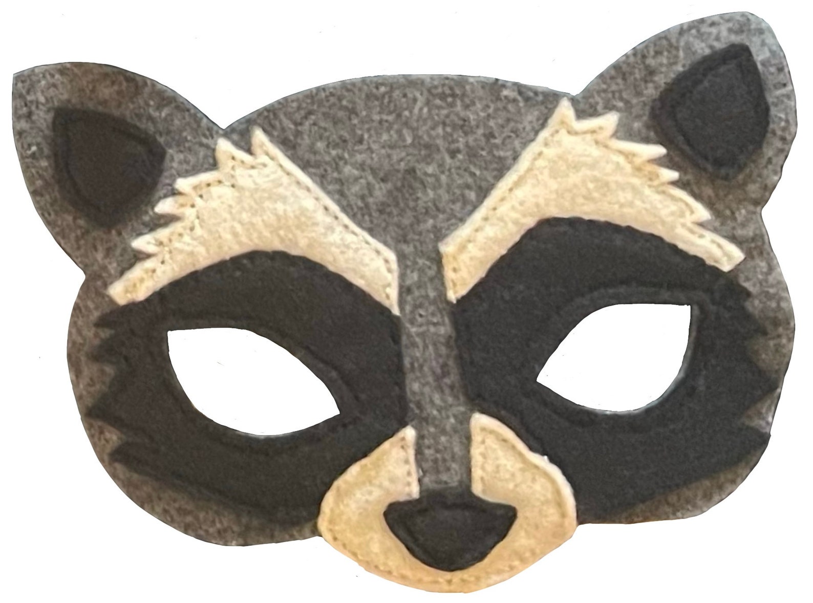 Felt Raccoon Mask PATTERN - Etsy