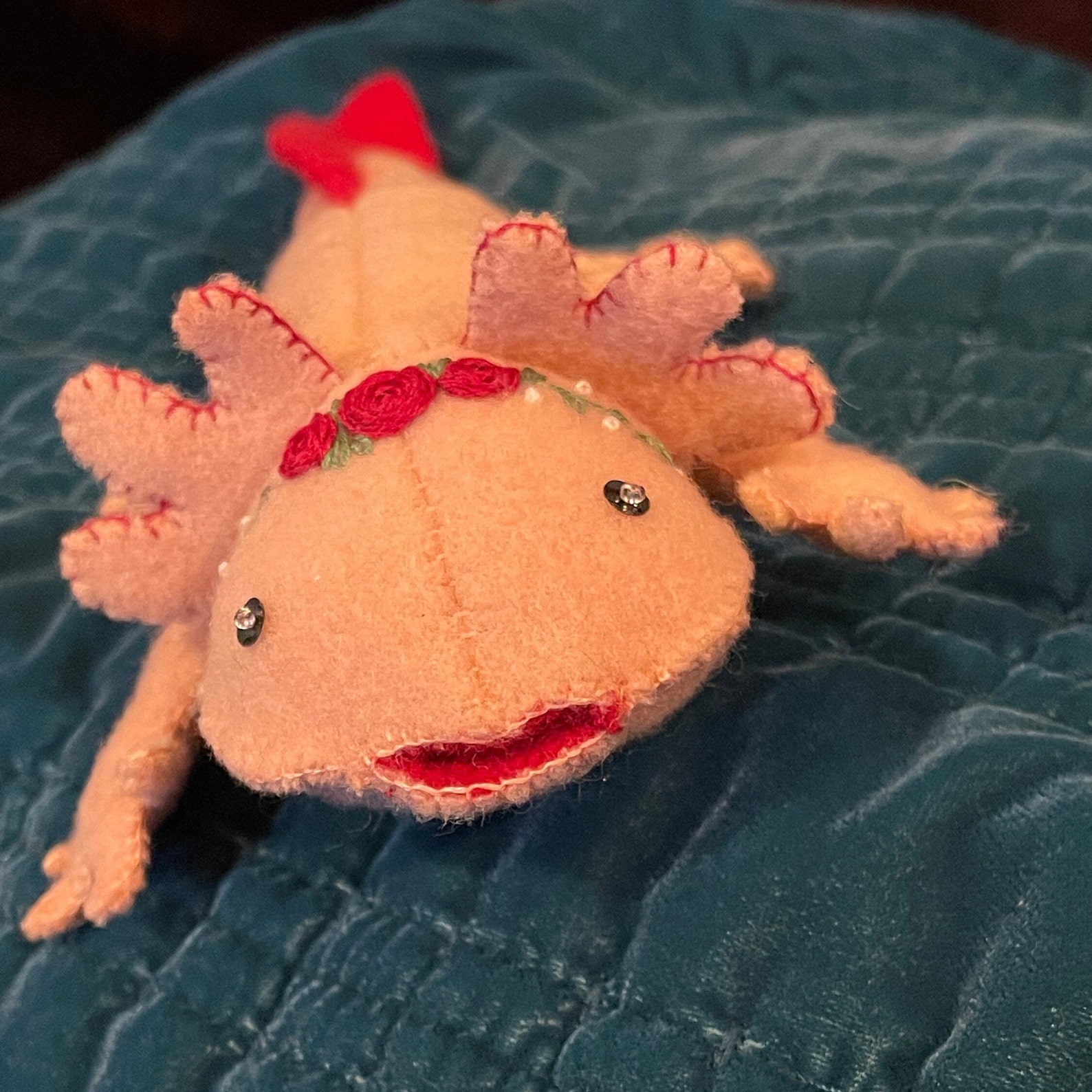 Axolotl Rose Felt Animal PATTERN - Etsy