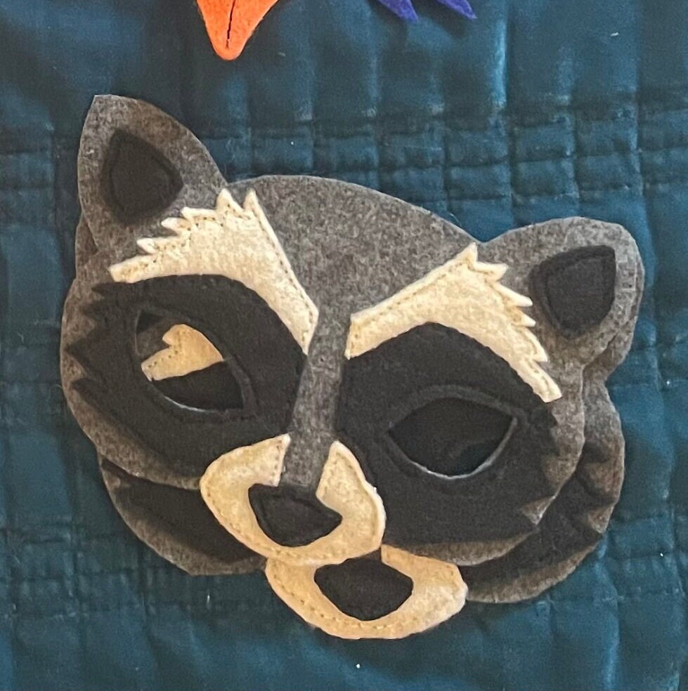 Felt Raccoon Mask PATTERN - Etsy