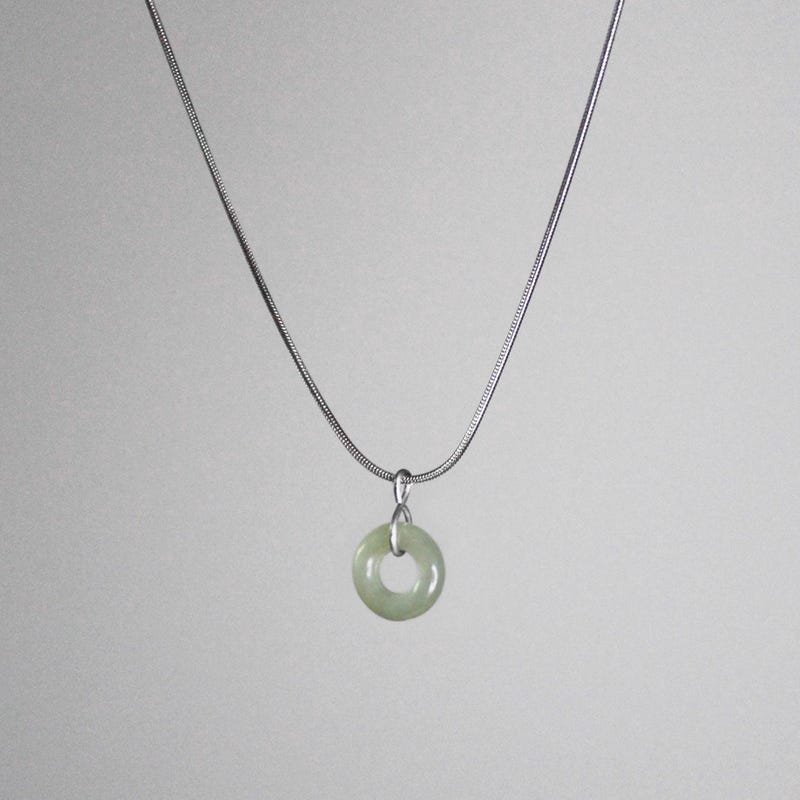 Nephrite Jade Drop Necklace - Etsy