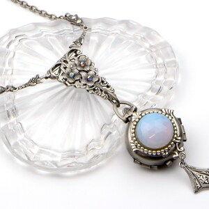 Multi Photo Locket Necklace Antique Silver Locket Holds 4 | Etsy