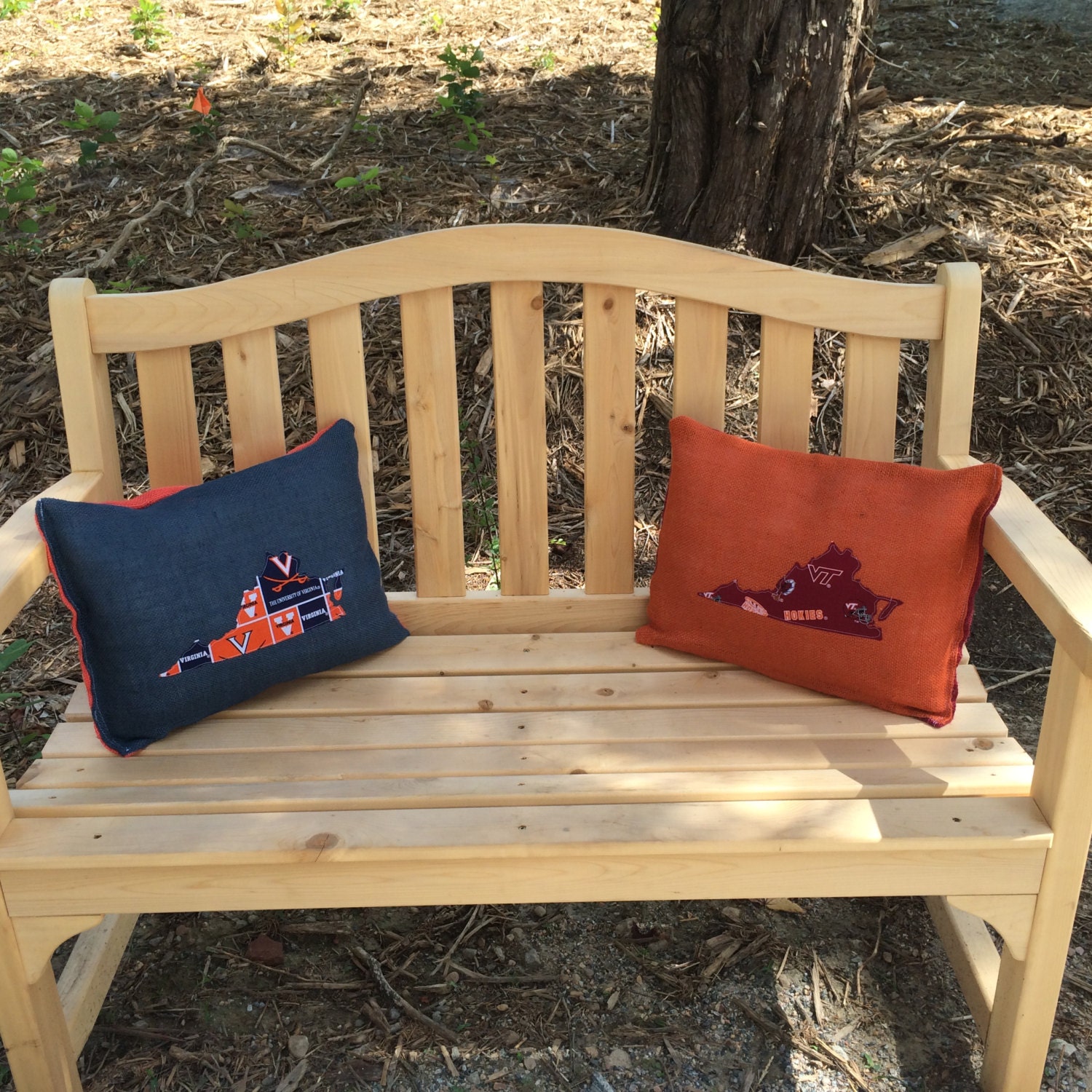 Burlap Team Pillows for Any Team - Etsy