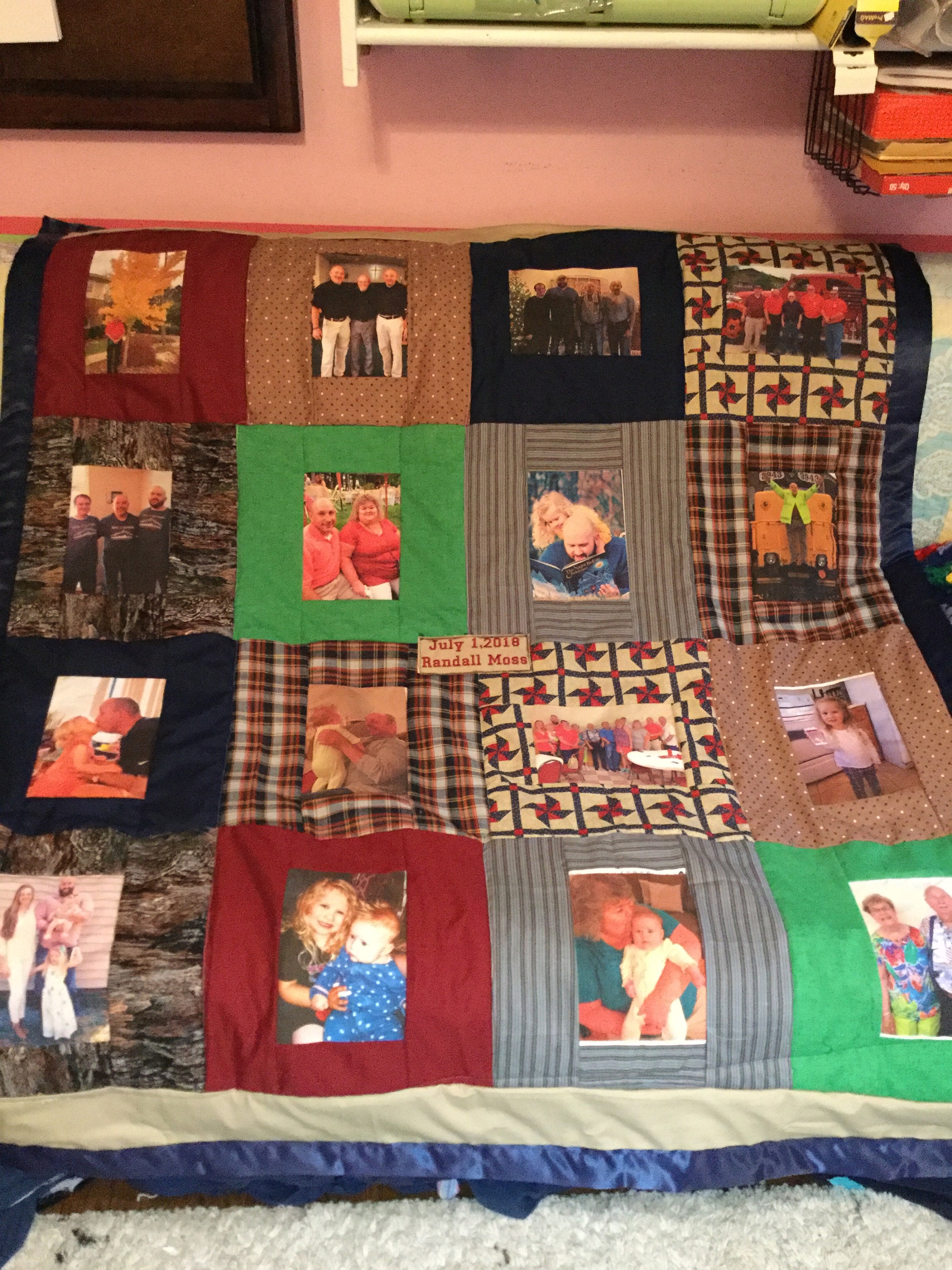 Teacher retirement memory quilt picture quilt photo quilt | Etsy