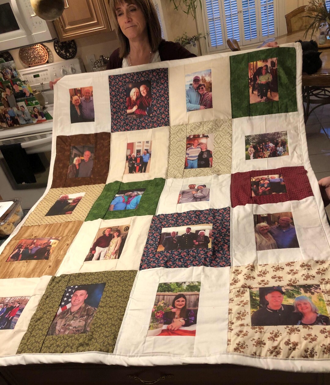 Memory Quilt, Picture Quilt, Photo Quilt, Support Childhood Cancer ...