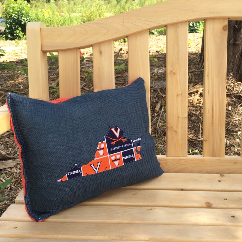 Burlap Team Pillows for Any Team - Etsy