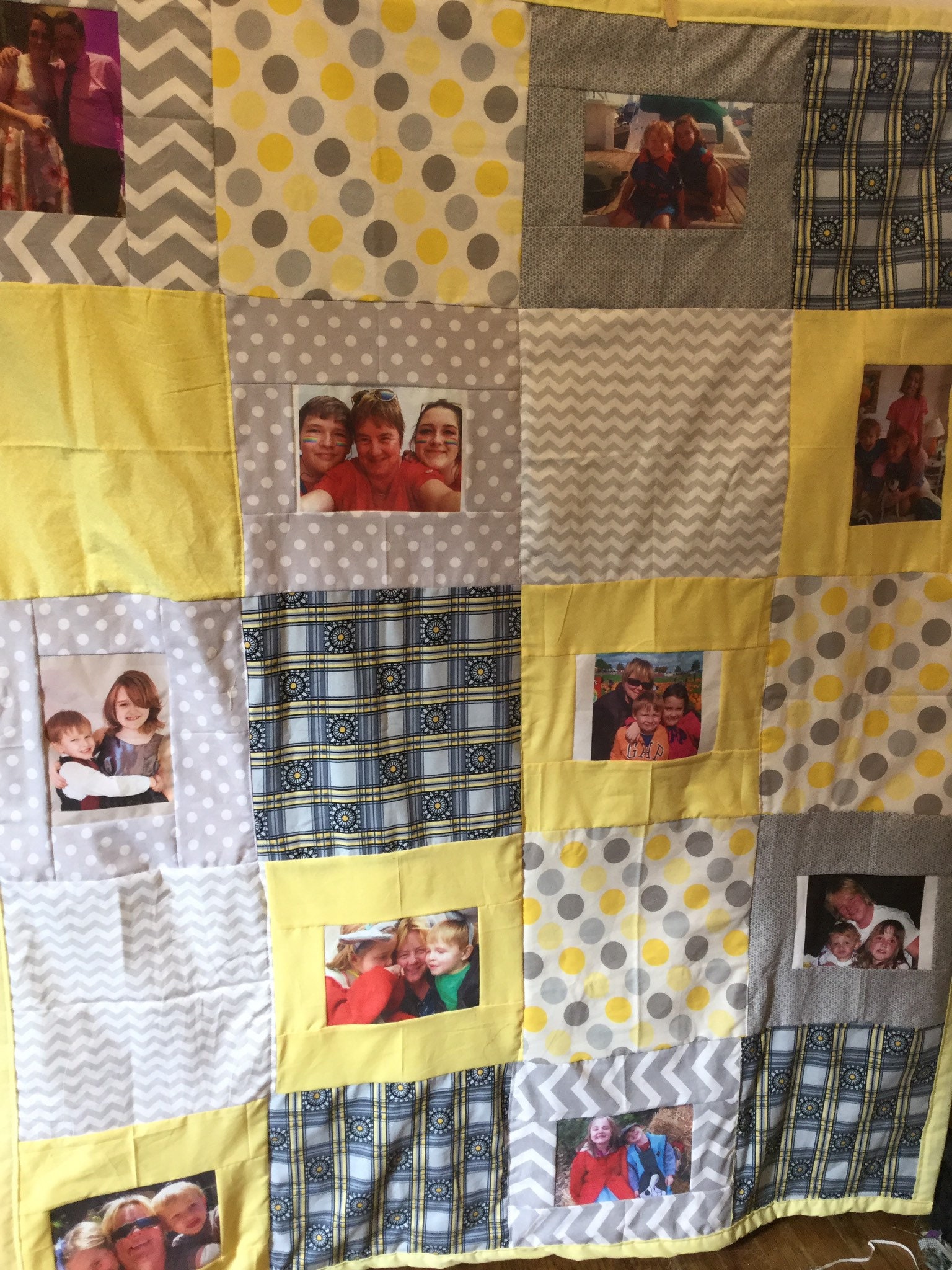 Memory Quilt Picture Quilt Photo Quilt Support Childhood | Etsy
