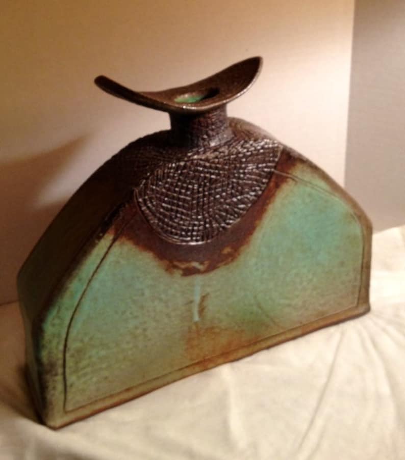 Studio Ceramics, Artisan - Salt Glaze - Vessel - Stoneware Vase ...