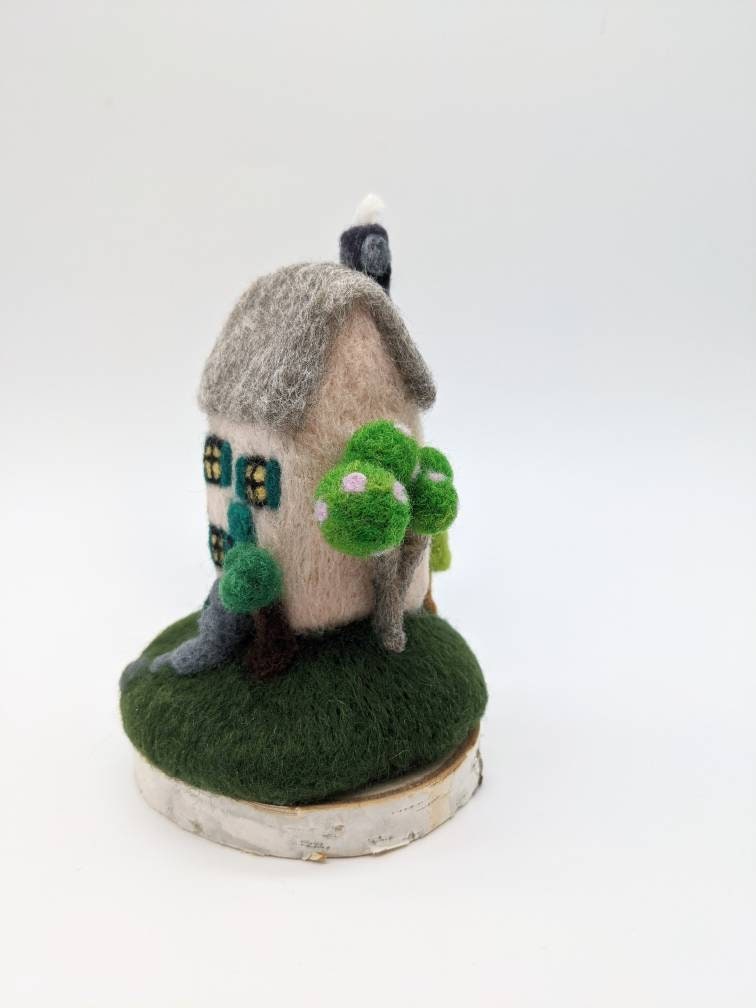 Needle Felt Cottage Needle Felt Cottage Fairy House | Etsy