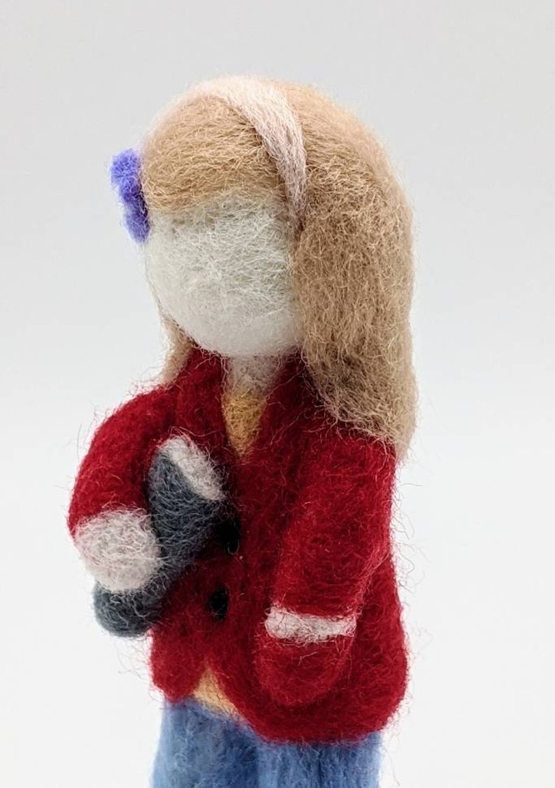 Needle Felt School Girl Needle Felt Person School Girl - Etsy