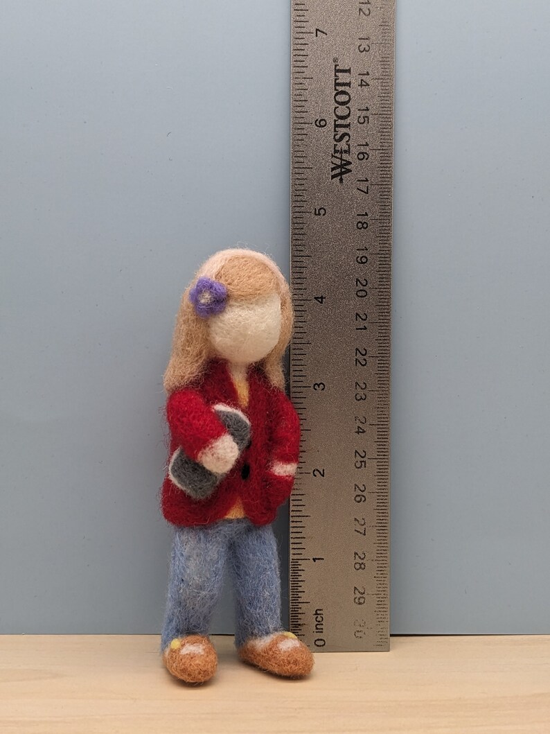 Needle Felt School Girl Needle Felt Person School Girl - Etsy