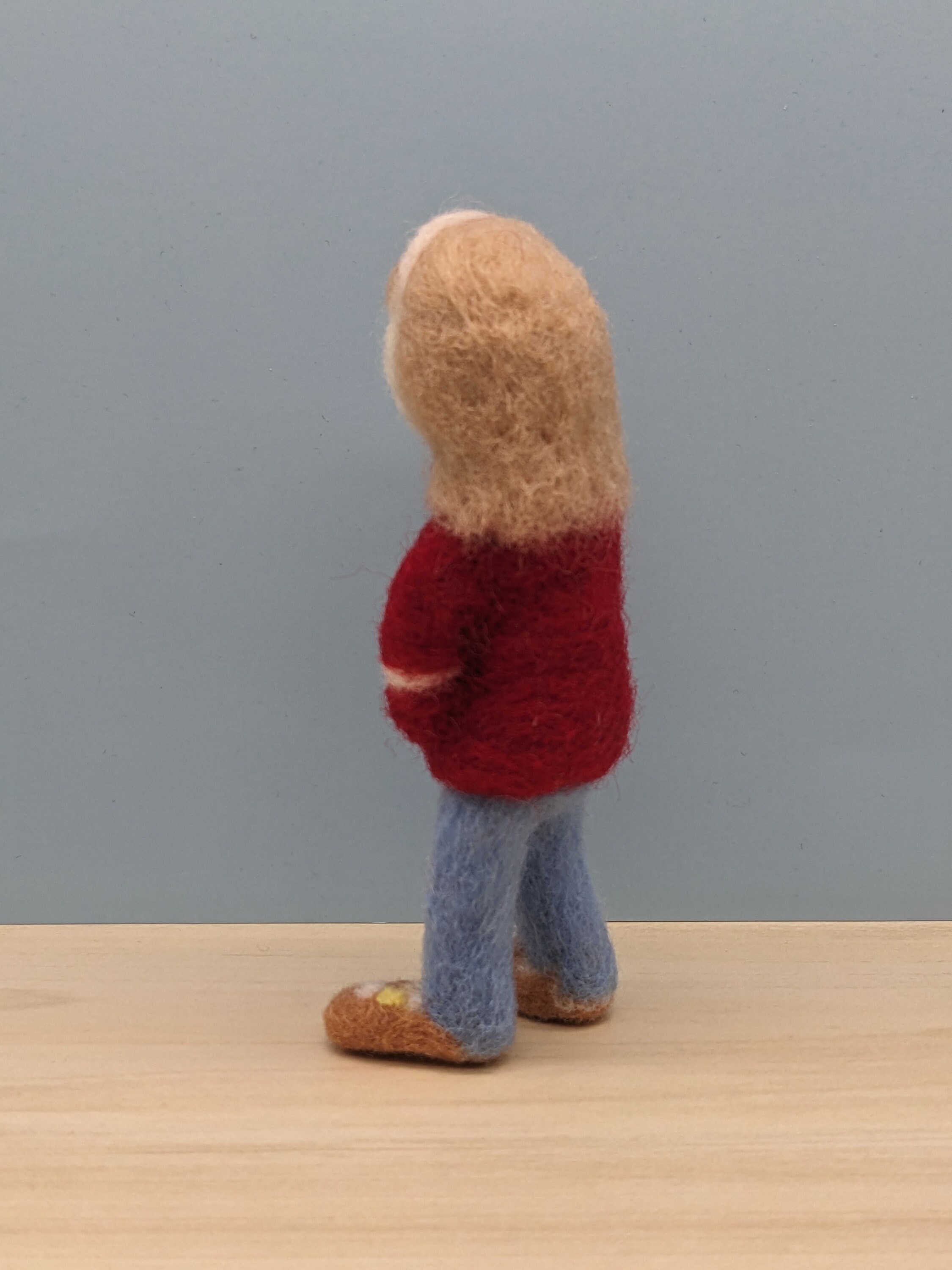 Needle Felt School Girl Needle Felt Person School Girl Doll - Etsy