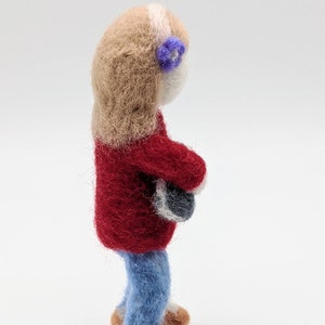 Needle Felt School Girl Needle Felt Person School Girl | Etsy