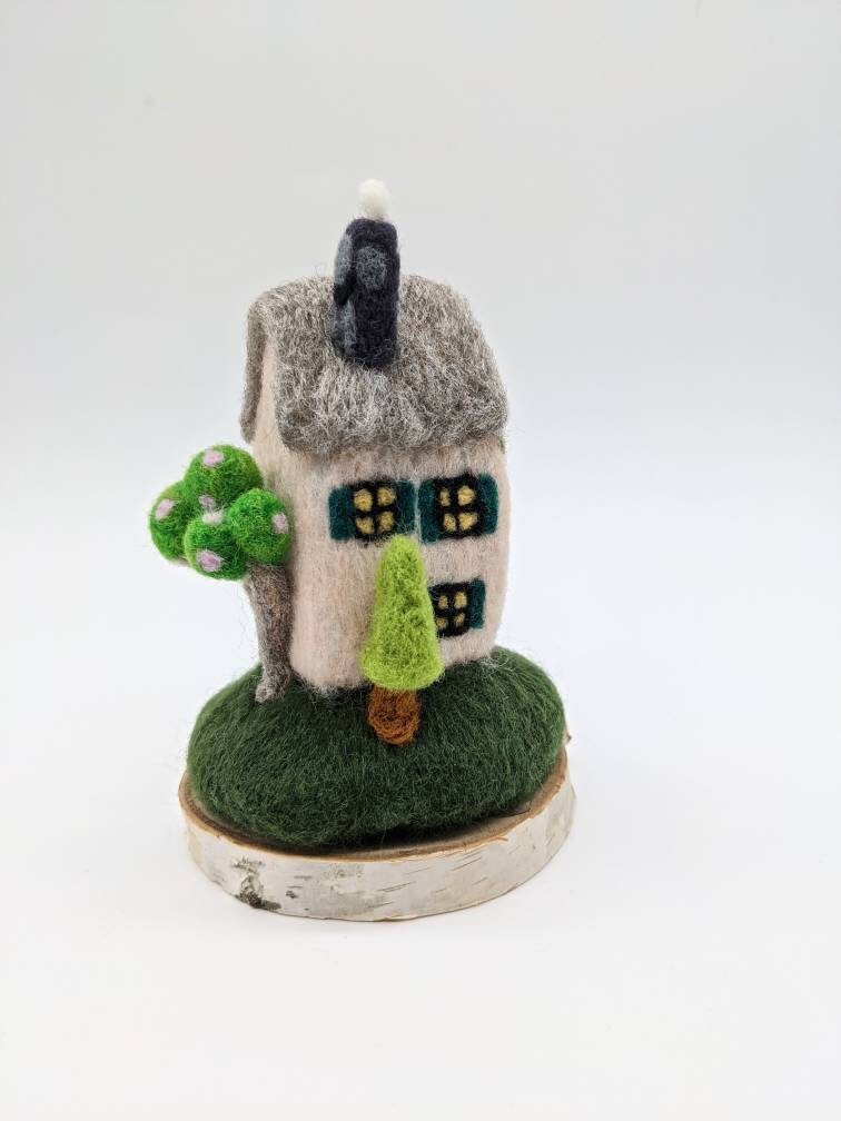 Needle Felt Cottage Needle Felt Cottage Fairy House | Etsy