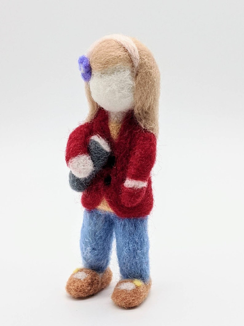Needle Felt School Girl Needle Felt Person School Girl - Etsy