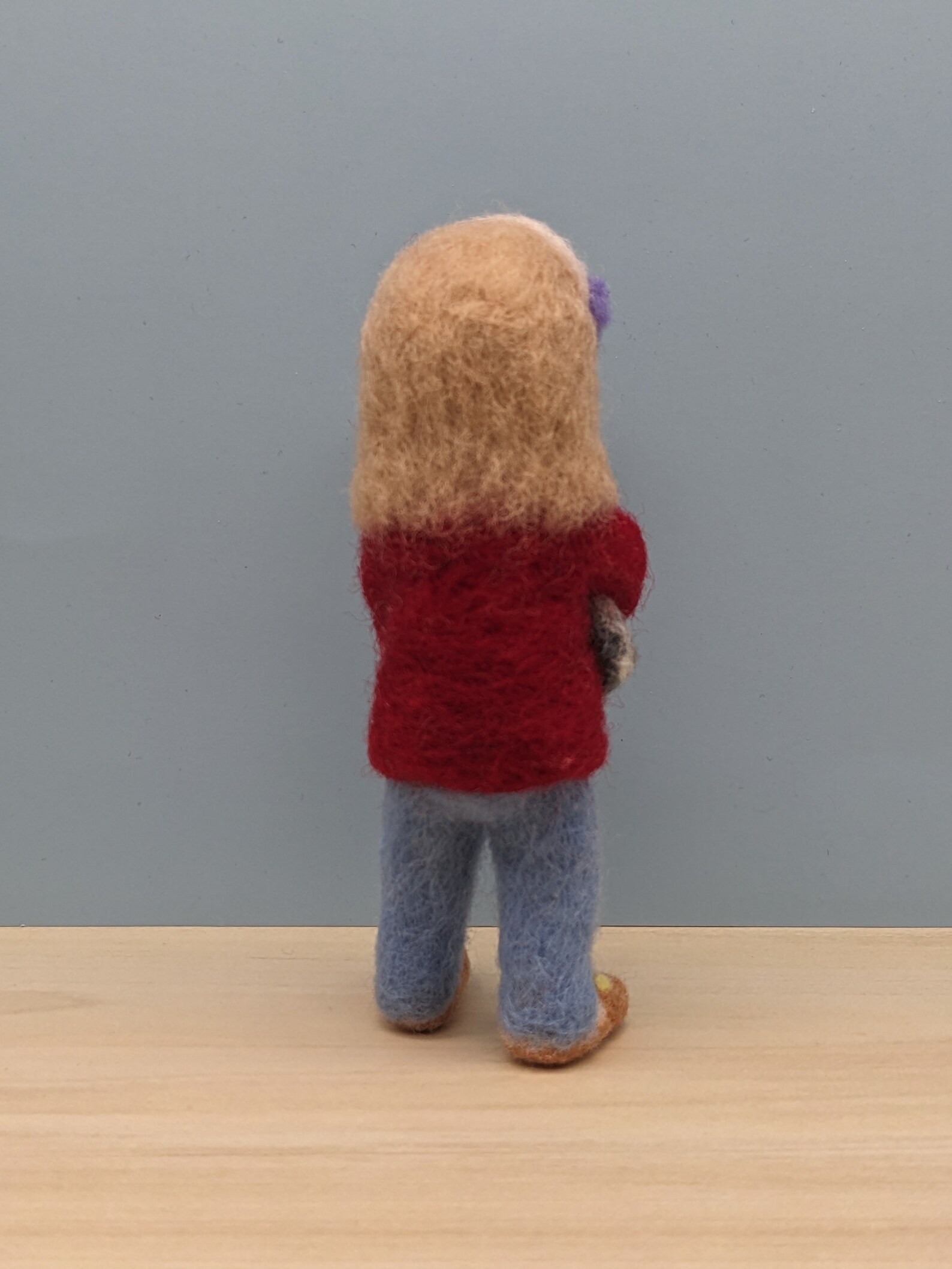 Needle Felt School Girl Needle Felt Person School Girl Doll - Etsy