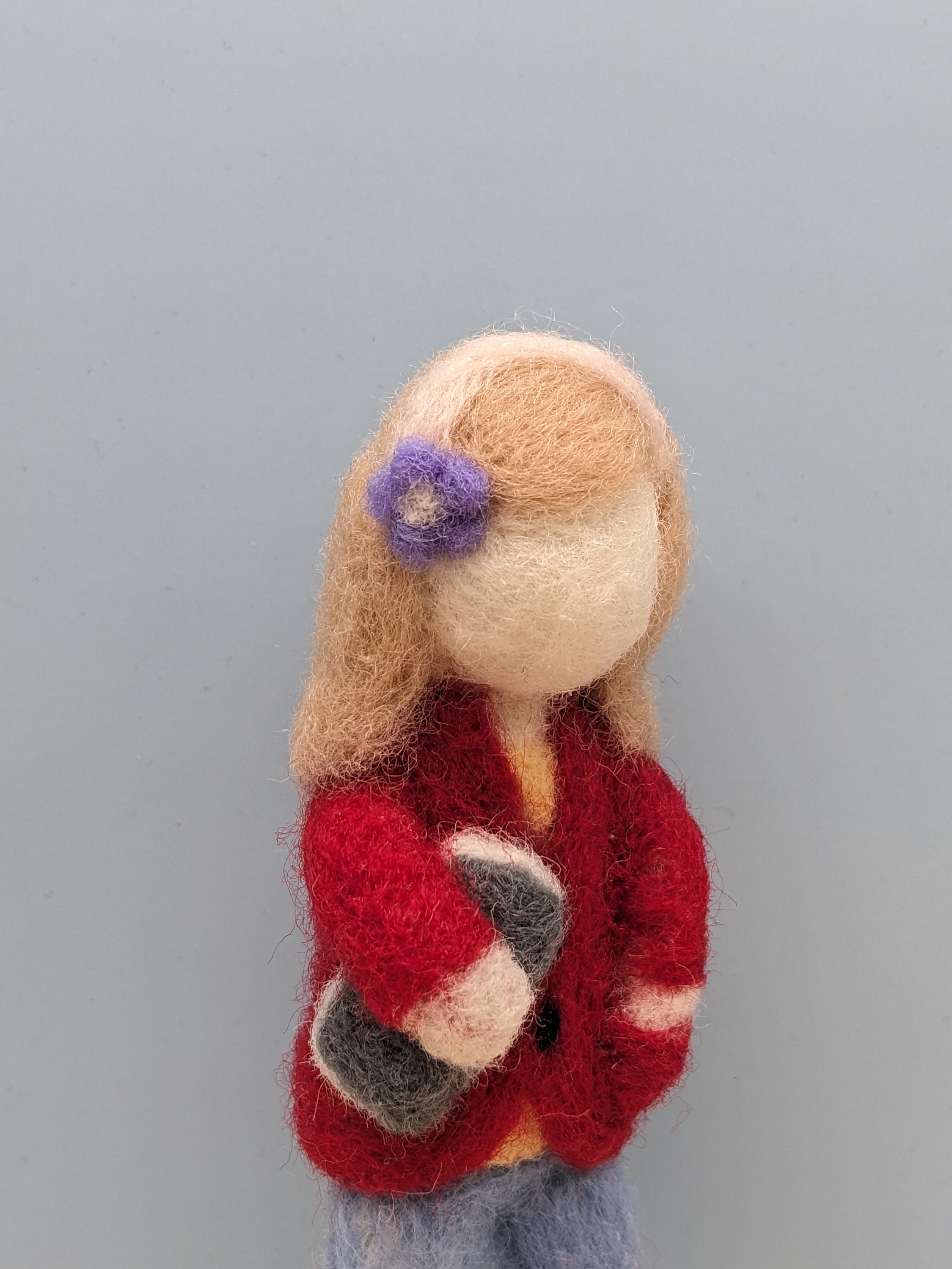 Needle Felt School Girl Needle Felt Person School Girl Doll - Etsy