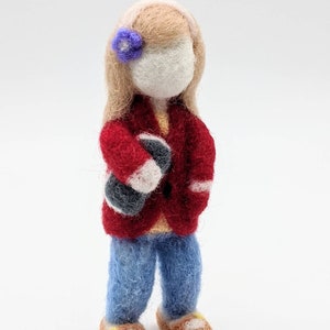 Needle Felt School Girl Needle Felt Person School Girl | Etsy