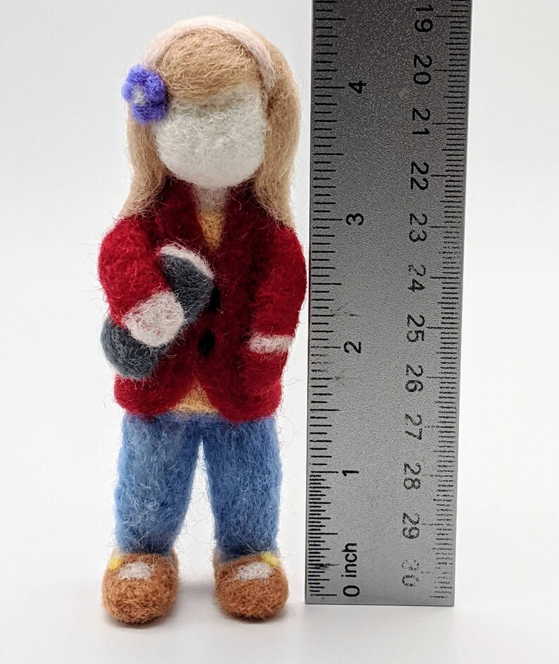 Needle Felt School Girl Needle Felt Person School Girl | Etsy