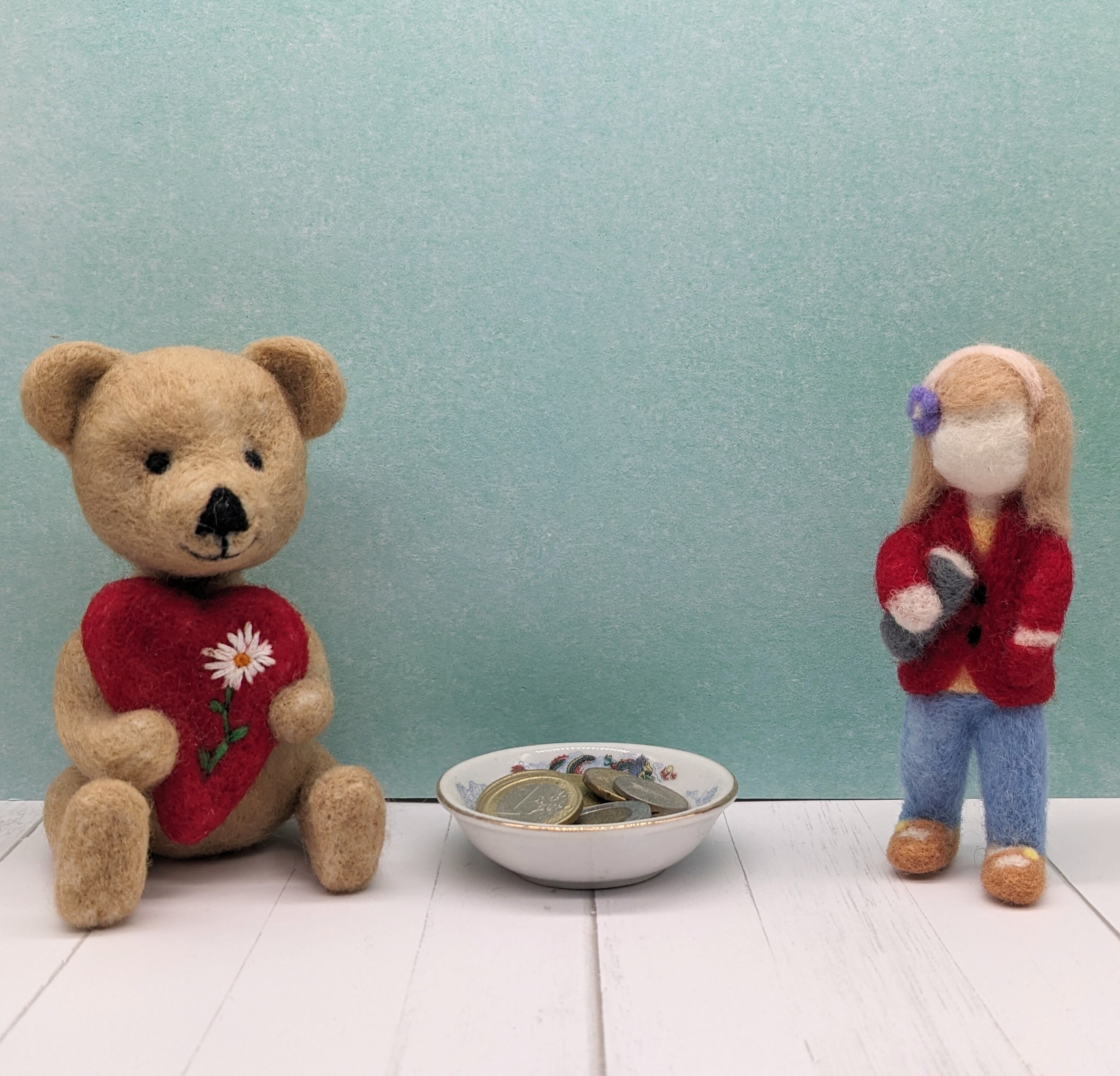 Needle Felt School Girl Needle Felt Person School Girl Doll - Etsy