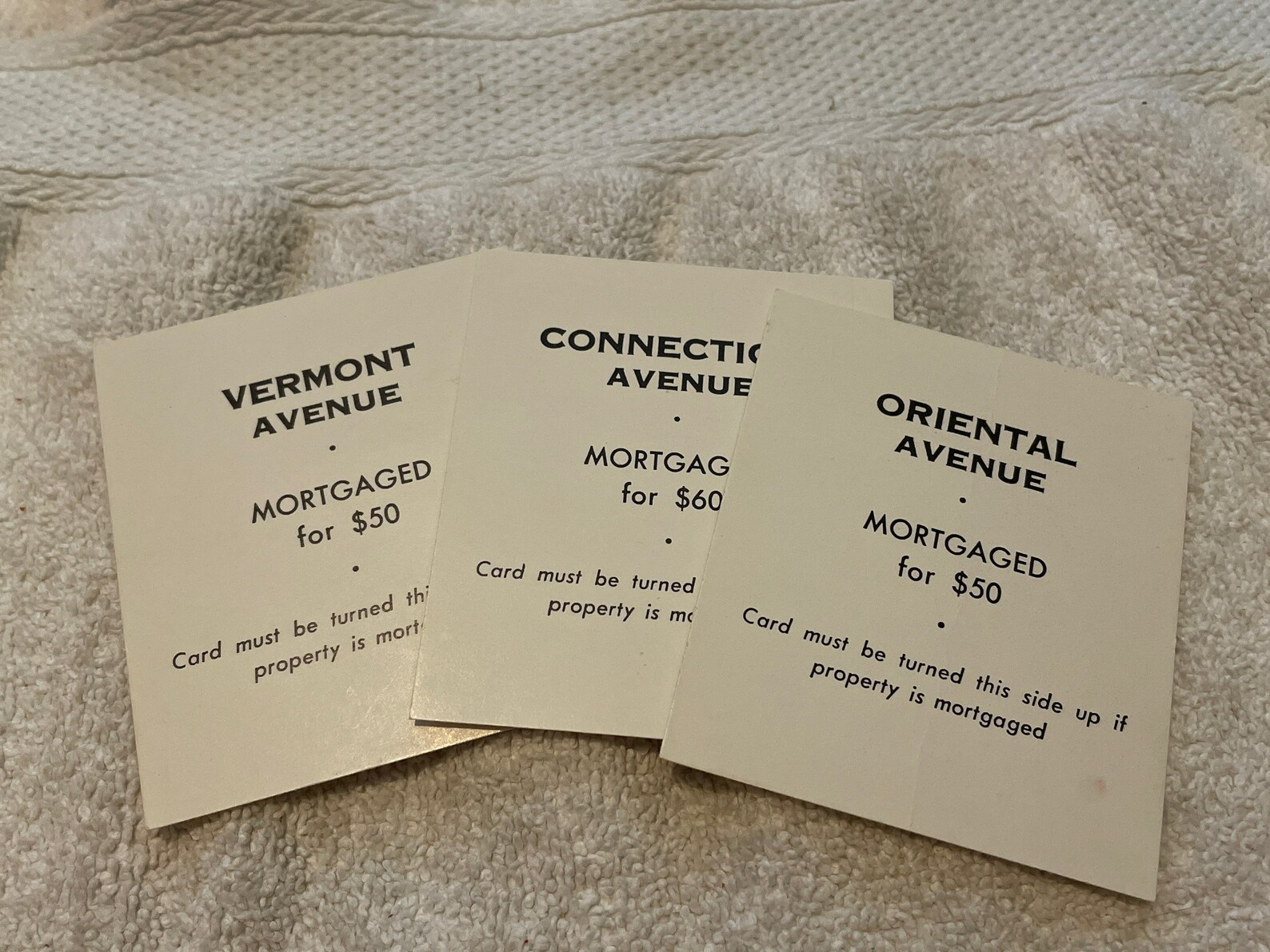 Vintage Monopoly Game Cards - Etsy