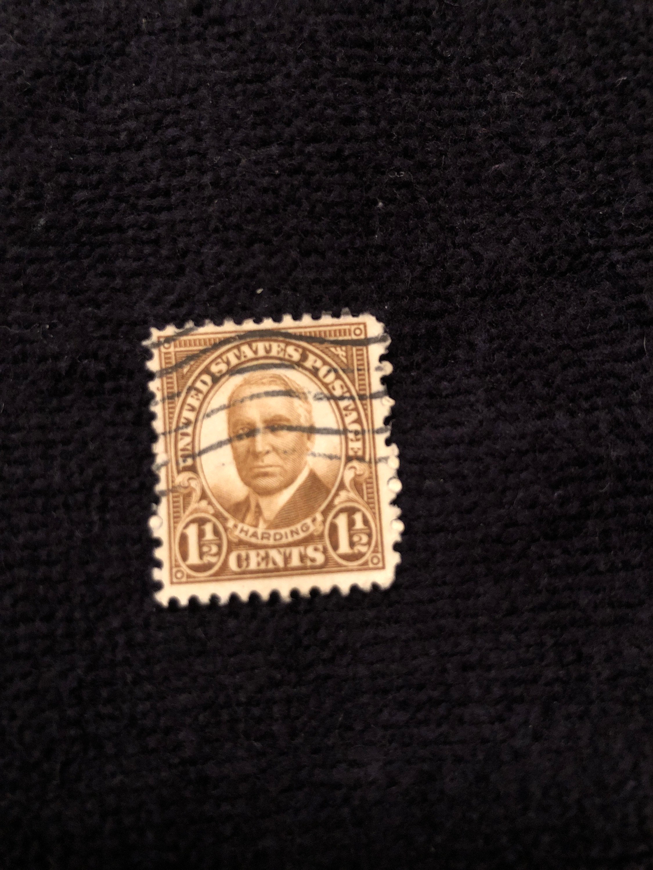 2 Cent Harding Stamp - Etsy