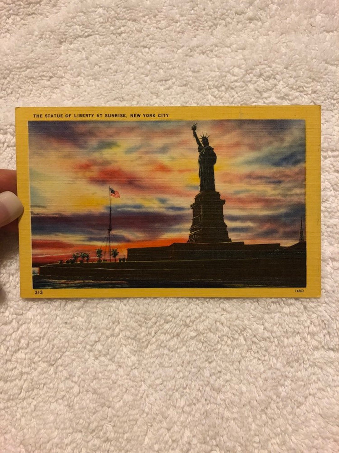 Statue of Liberty Postcard - Etsy