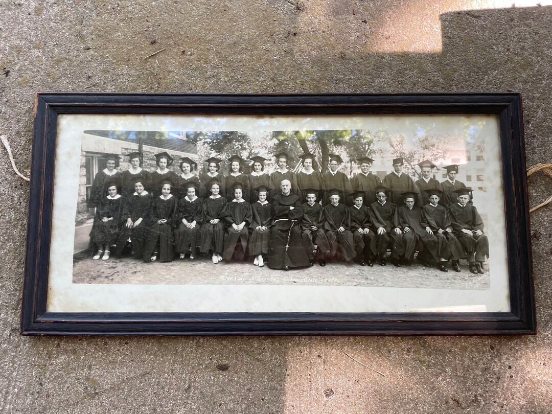 Vintage Framed Class Photo - Etsy
