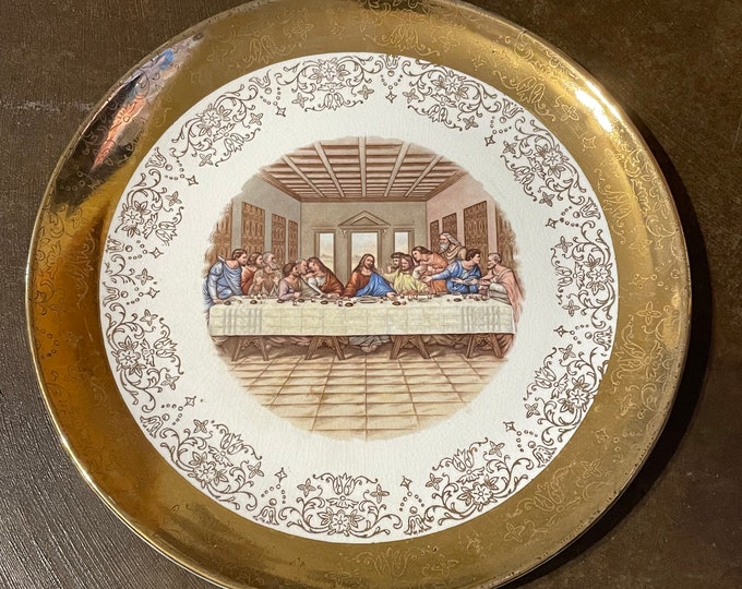 Vintage the Last Supper Plate - Etsy