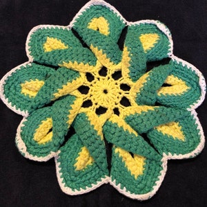 Large Crochet Dish Towel Doily - Etsy