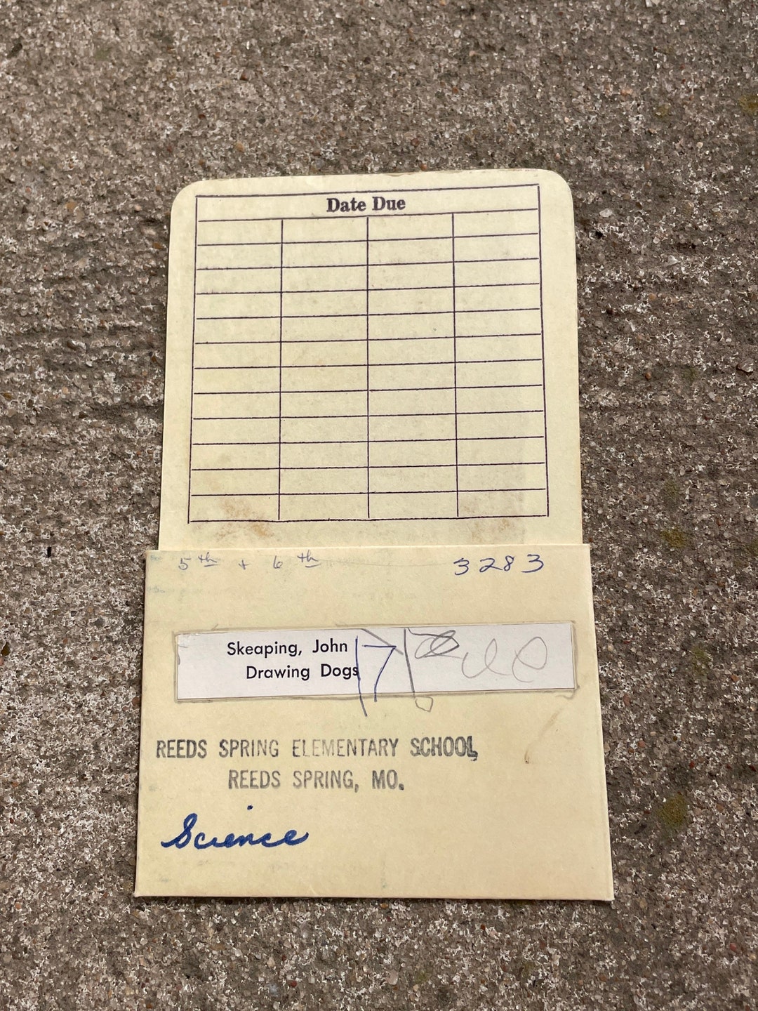 Vintage Library Book Borrowers Card - Etsy