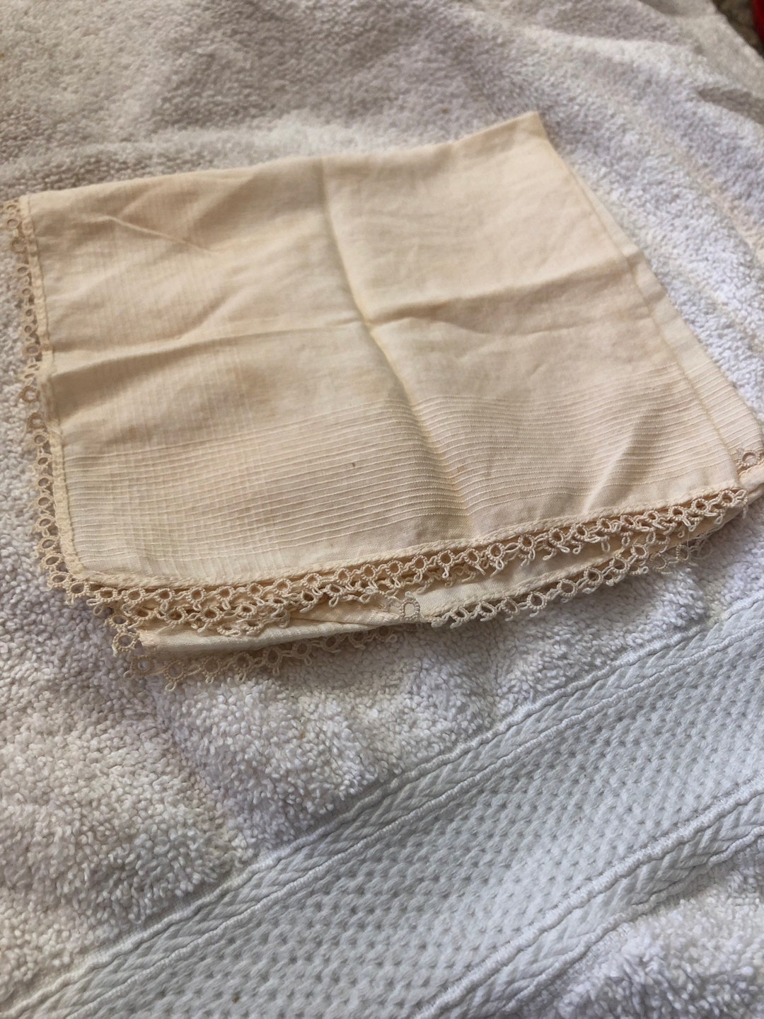Handkerchief With Tatting - Etsy