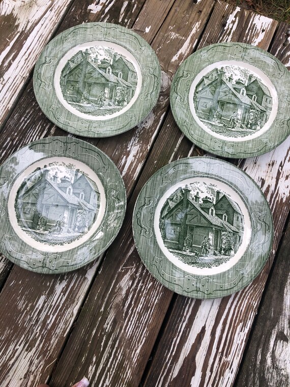 Home & Living Kitchen & Dining Set of 4 Green The Curiosity Shop Dinner ...