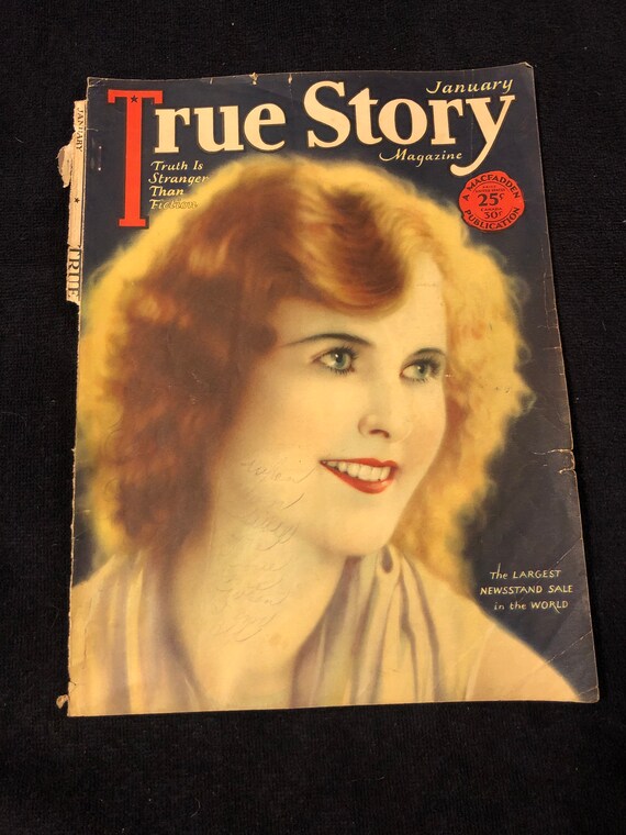 True Story Magazine Cover - Etsy