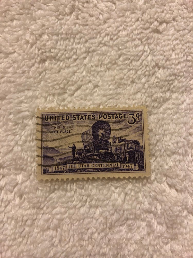3 Cent Utah Centennial Stamp | Etsy